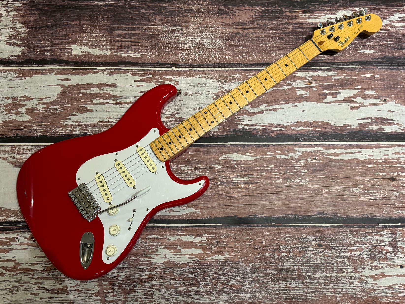 Fender Japanese Stratocaster 1988 Torino Red – Badlands Guitars Limited