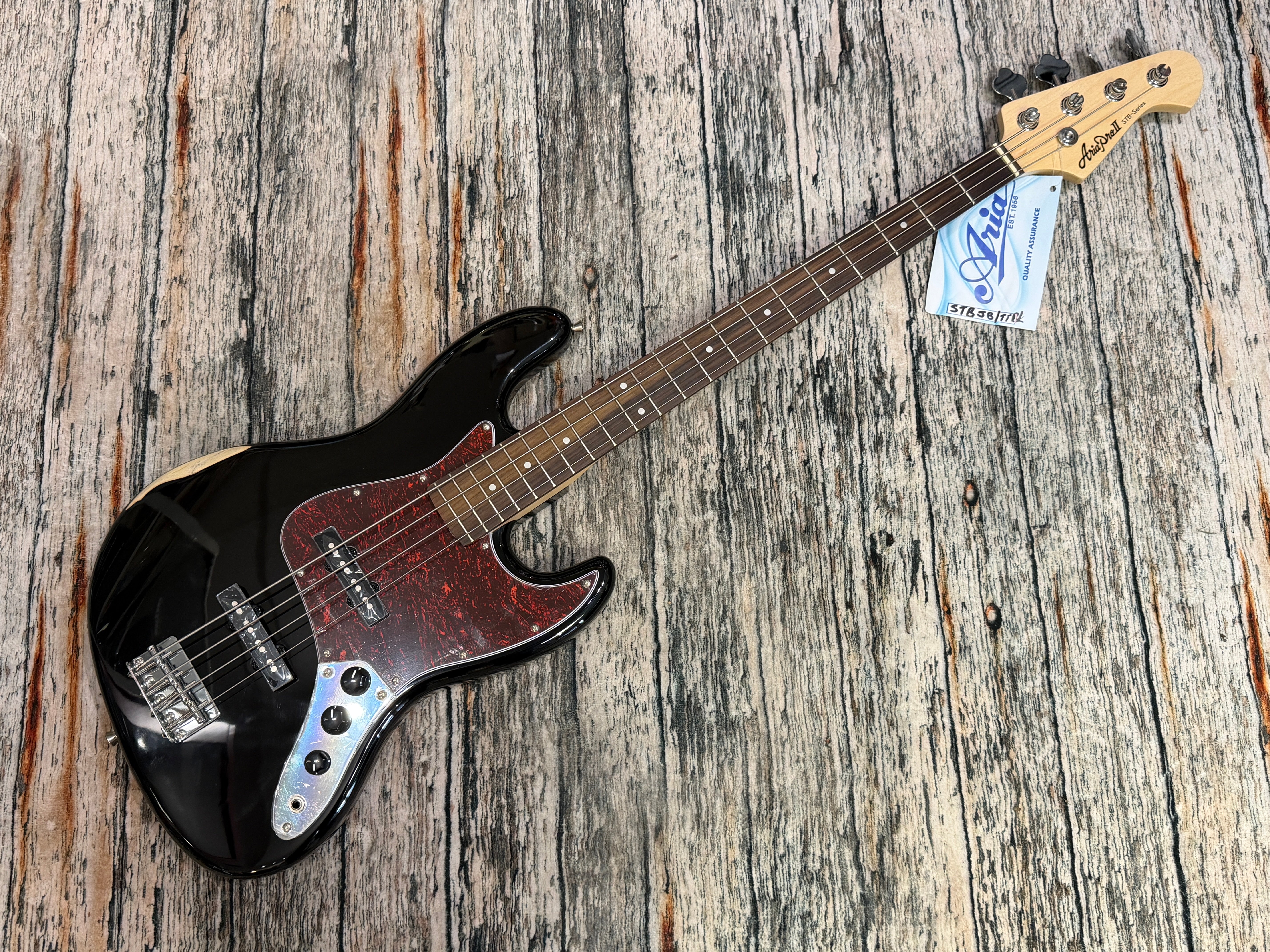 Aria STB "Jazz" Bass style - Relic New - Black B-Stock – Badlands ...